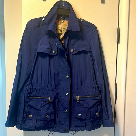 Burberry | Jackets & Coats | Authentic Burberry Blue Utility Jacket ...